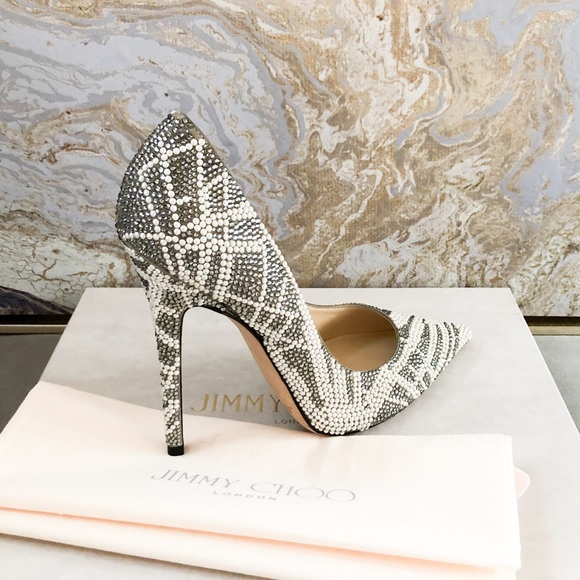 Jimmy Choo | Shoes | Jimmy Choo Anouk Pearl Crystal Embellished Pump ...